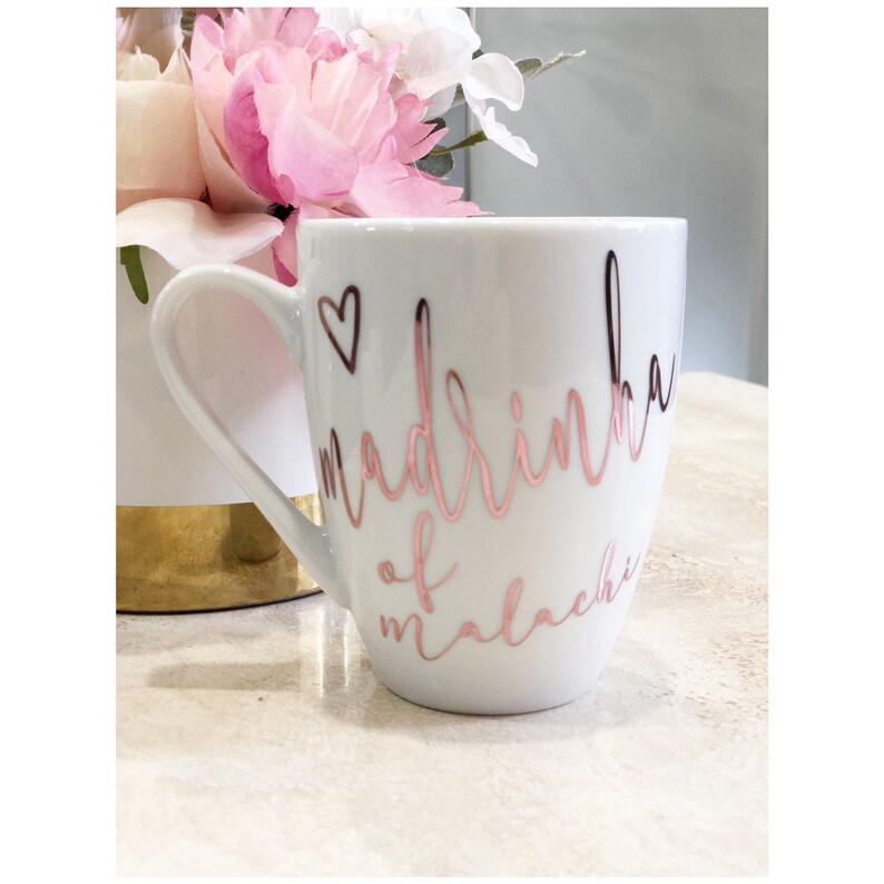 Madrinha Personalized Mug, Custom Coffee Mug, Best Friend Gift ...