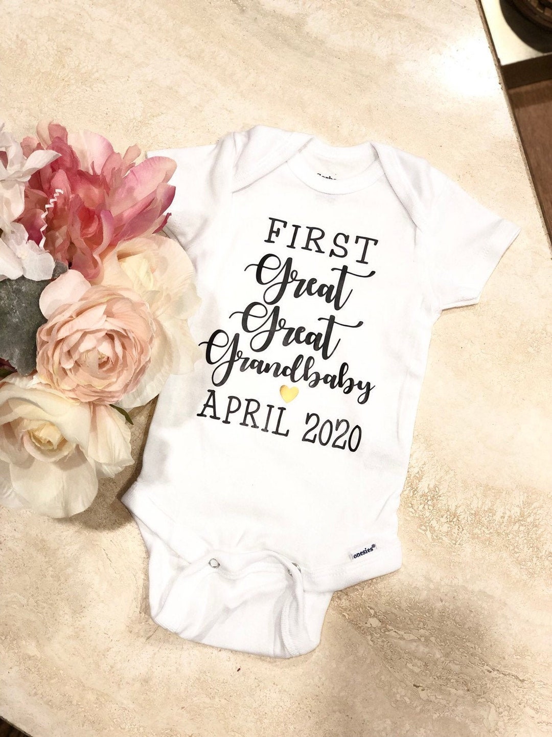 First Great Great Grandbaby Custom Pregnancy Announcement Baby Reveal ...