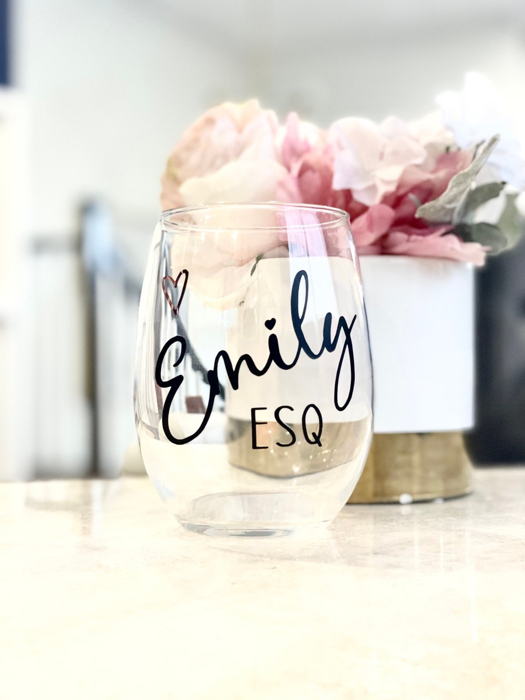 Lawyer Wine Glass, Bar Gift, Congratulations Lawyer Gift, Law School ...