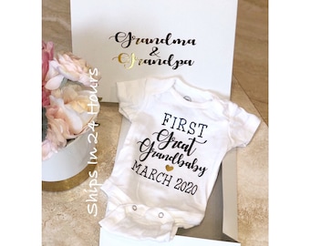 First Great Grandbaby Custom Pregnancy Announcement Baby | Etsy