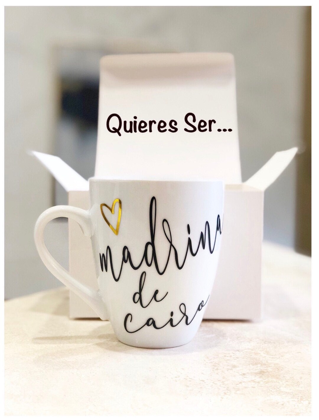Personalized Madrina Mug Gift Set, Mi Madrina, Madrina Proposal ...