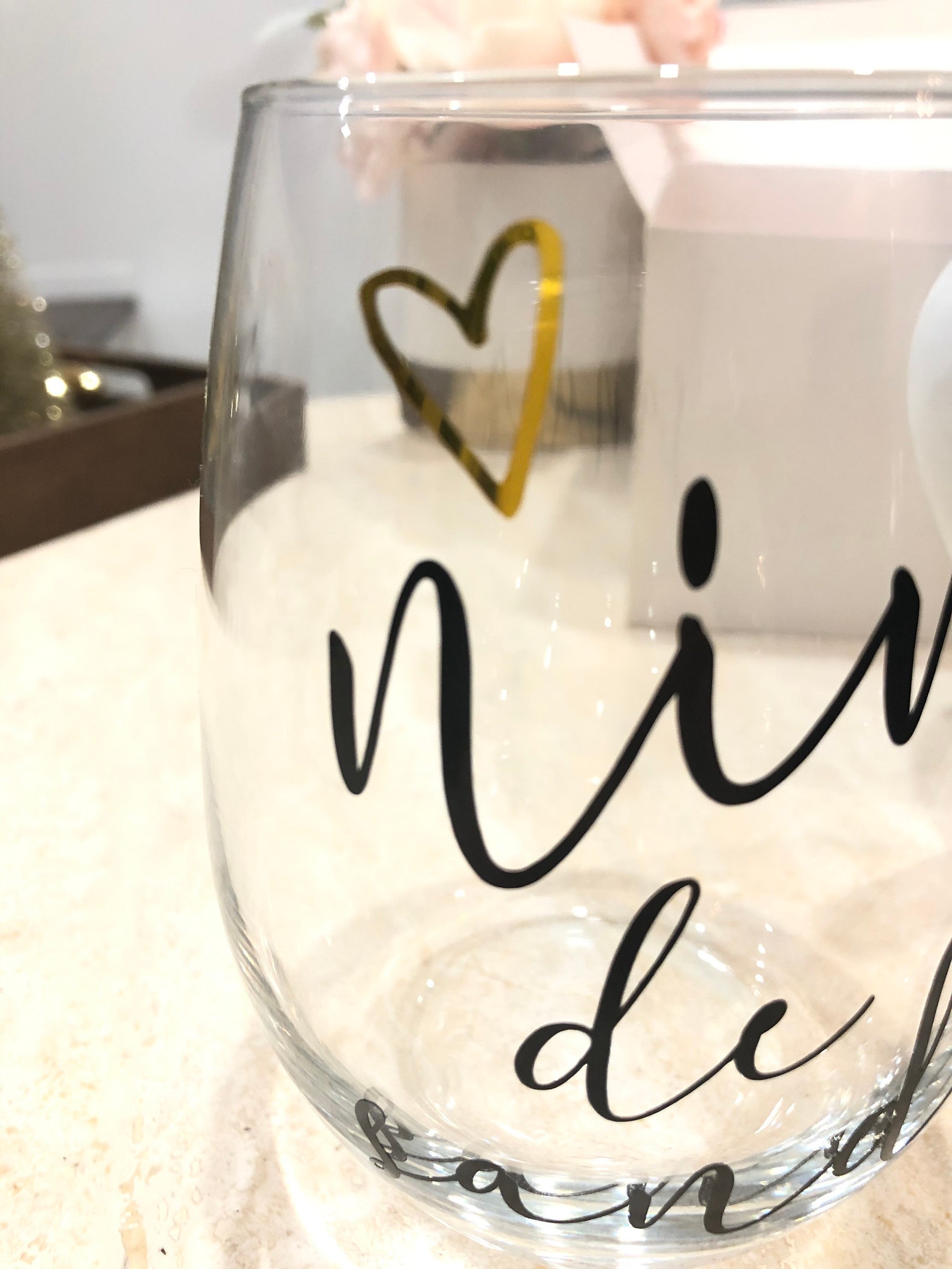 Nino and Nina Whiskey Wine Glass Set Nino Nina Gift Ideas - Etsy