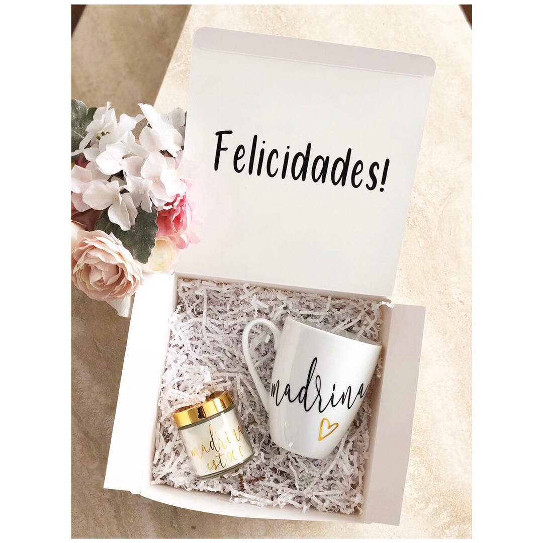 Madrina Gift Box Set, Will You Be, Custom Madrina Proposal Gift Set ...