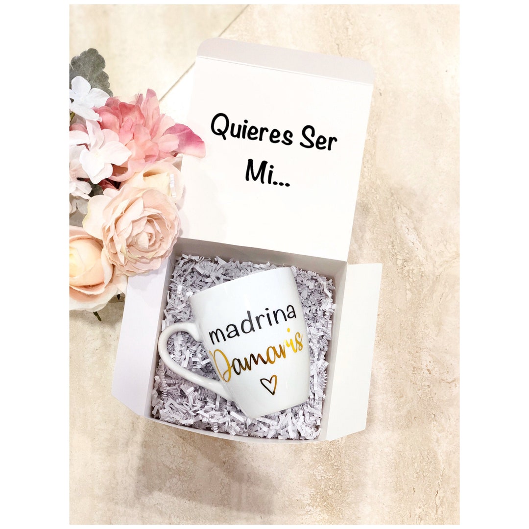 Madrina Mug Gift Set, Quieres Ser Mi Madrina, Madrina Proposal ...