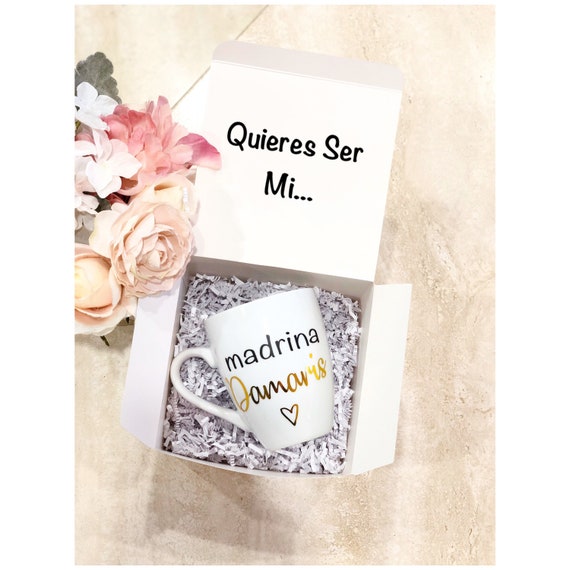 Madrina Mug Gift Set Quieres Ser Mi Madrina Madrina | Etsy
