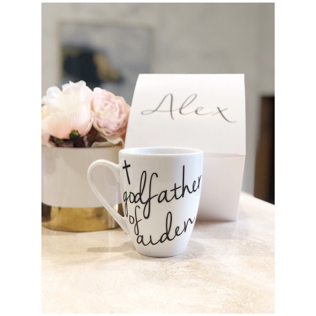 Personalized Godfather Gift Box & Mug, Custom Godfather Proposal Gift ...
