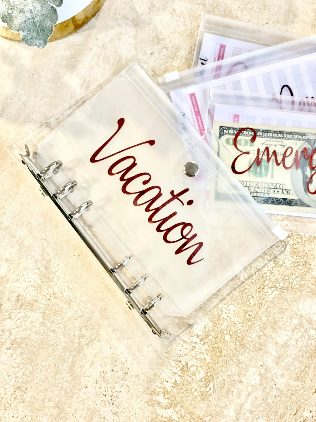 A6 Budget Money Binder, Cash Envelopes System, Budget Binder, Custom ...