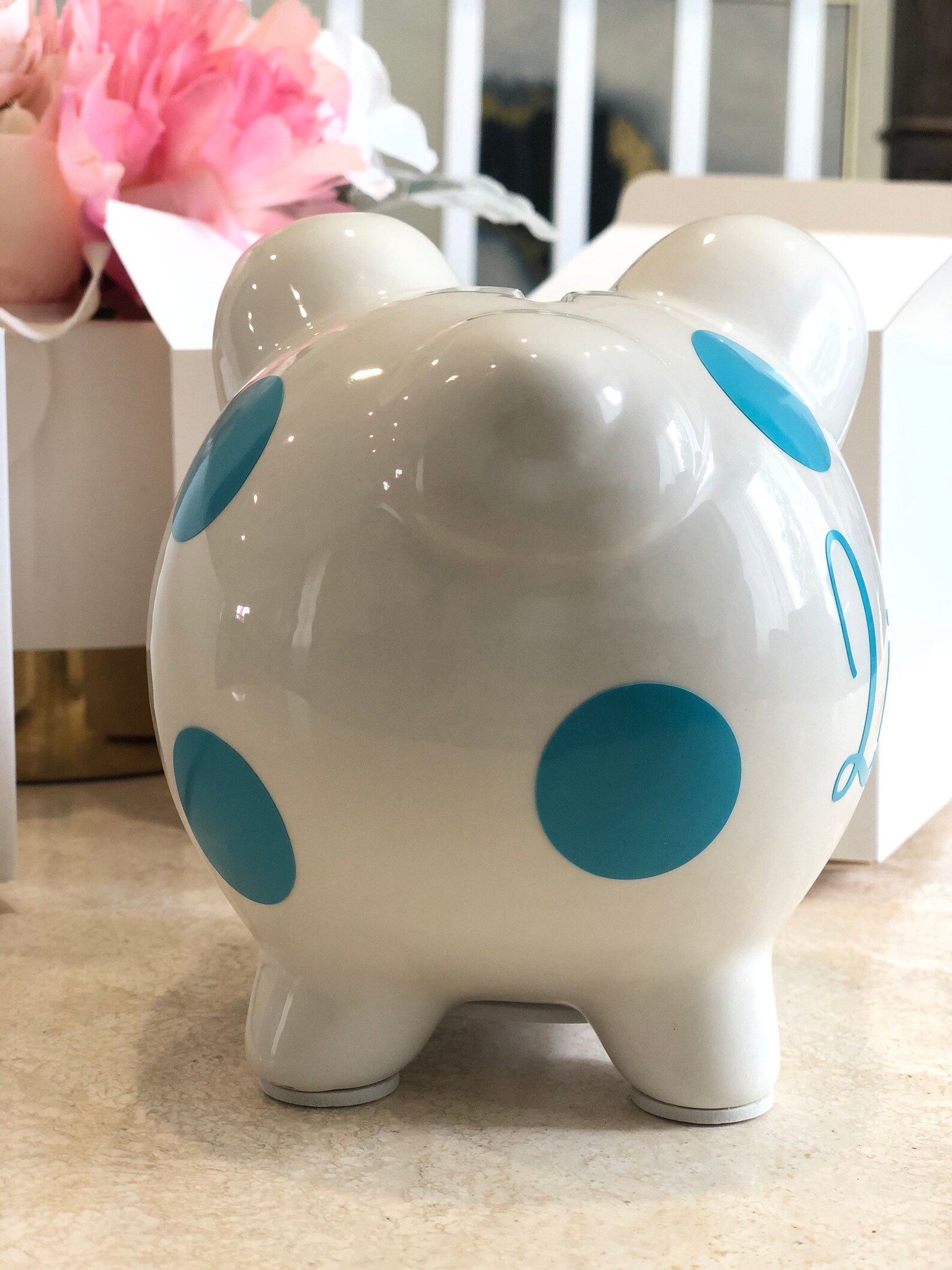 Baby Boy Piggy Bank & Box Gift Set Baby's First Piggy - Etsy