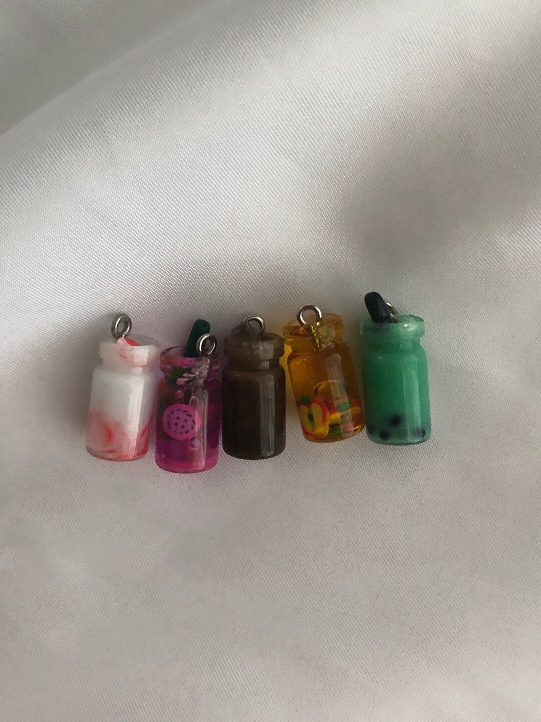 Mini Drink Keychain | Charm | Accessory | Bubble Tea | Strawberry Milk ...