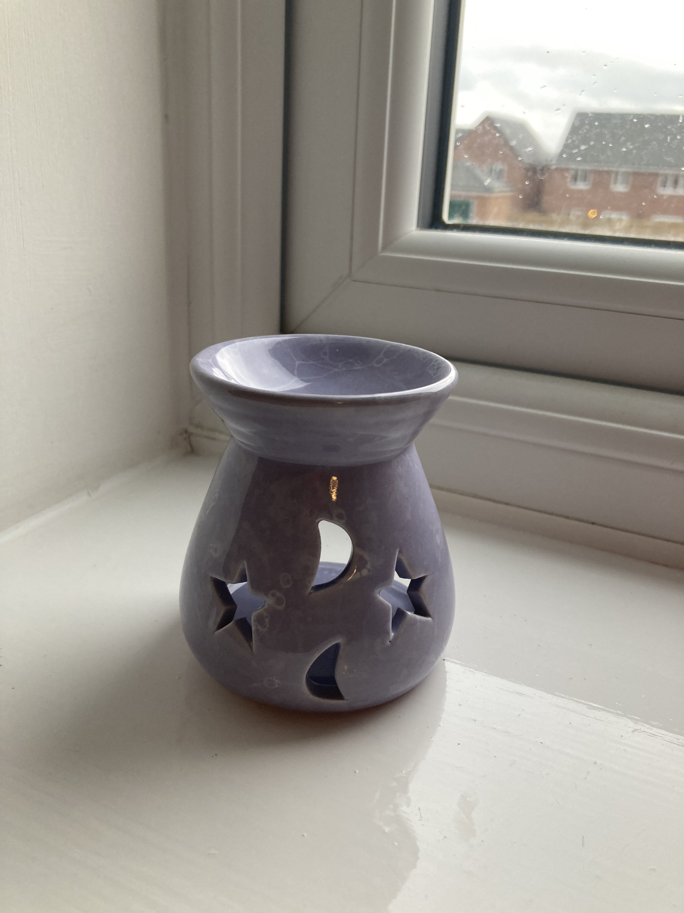 Mini Ceramic Wax Melt BURNER Oil Burner Stars and Moon Wax | Etsy