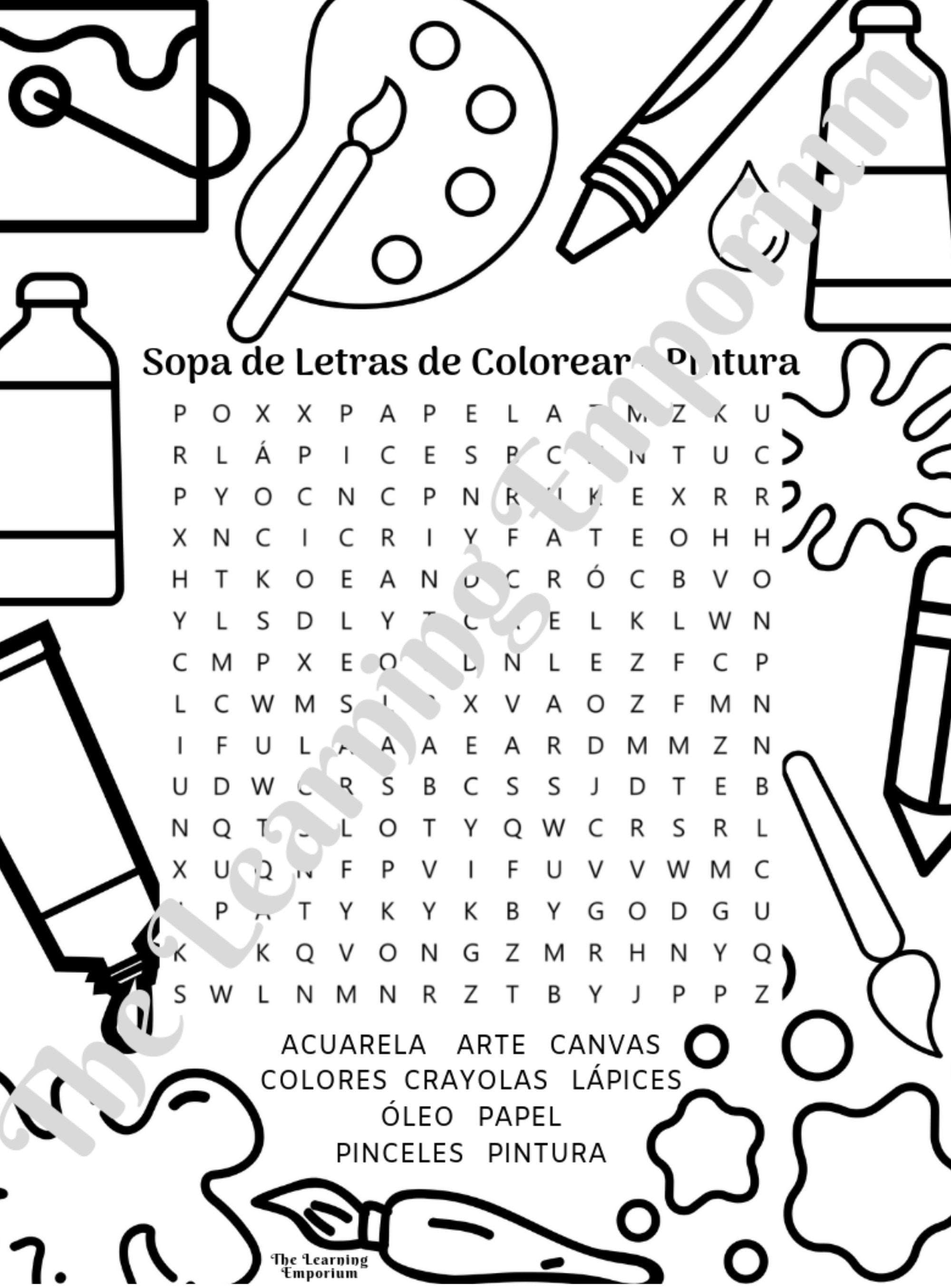 Sopa De Letras Para Ninos Para Pintar Y Colorear Colorear Dibujos The Best Porn Website Xxx 