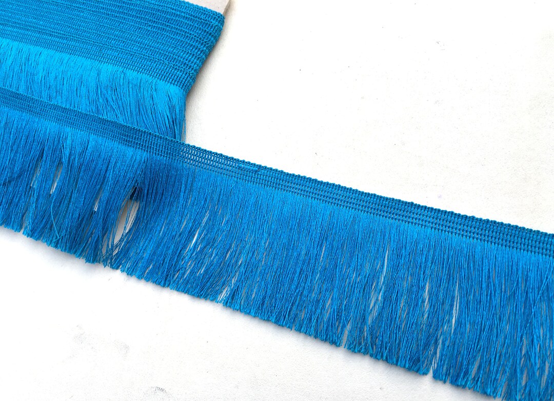 Bordes de la franja azul indio bordes Fringe Los bordes Saree arte ...