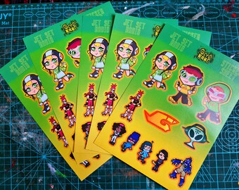 Jet Set Radio Sticker Sheet - Etsy