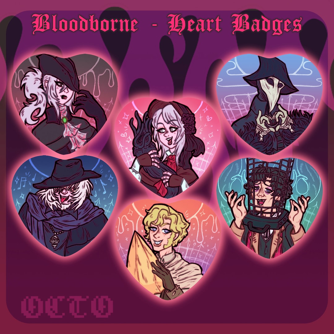 Bloodborne - Heart Badges - Etsy