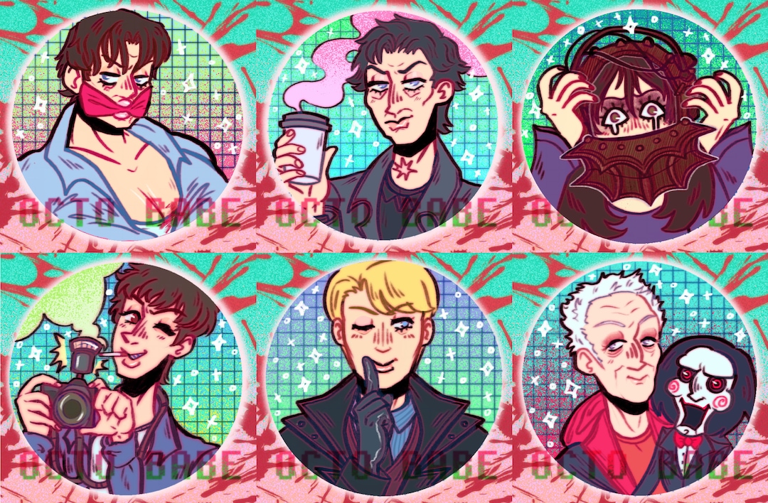 GAME OVER - Traps Character Badges - 58mm - 2 1/2 Inches - Etsy