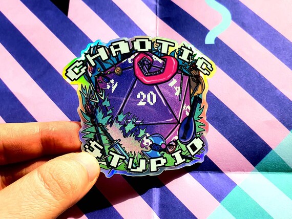 Paper, Party & Kids d20 and snake holographic sticker Embellishments ...