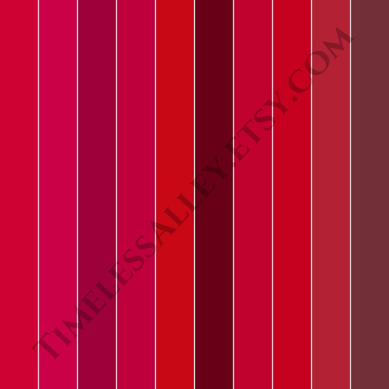 50 Shades of Red Digital Paper Pack / Scrapbook Papers / Printable ...