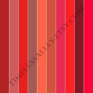 50 Shades of Red Digital Paper Pack / Scrapbook Papers / Printable ...