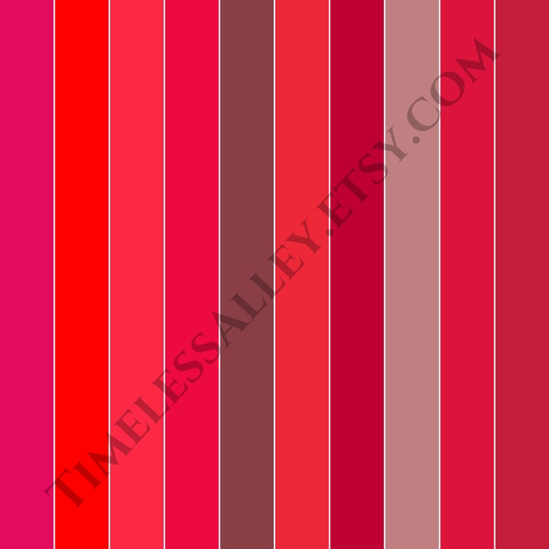 50 Shades of Red Digital Paper Pack / Scrapbook Papers / Printable ...