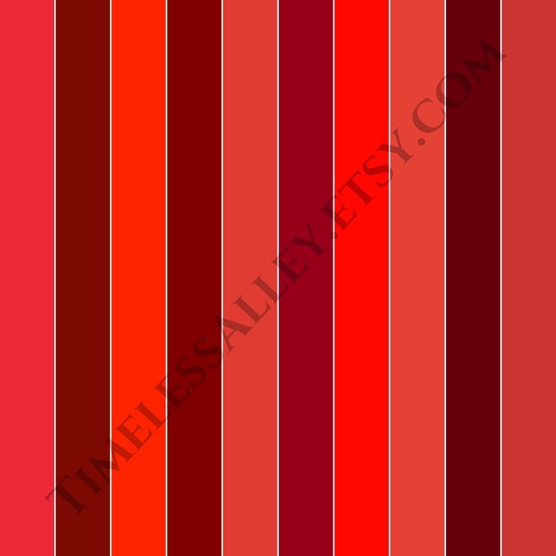 50 Shades of Red Digital Paper Pack / Scrapbook Papers / Printable ...