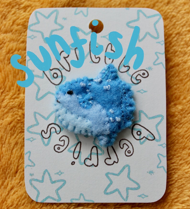 Handmade Felt Pin Badge, Sea, Bugs, Insects, Fish, Animal - Etsy