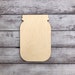 Mason Jar Blank Blank Wooden Blank Unfinished DIY Mason Jar Cutout - Etsy