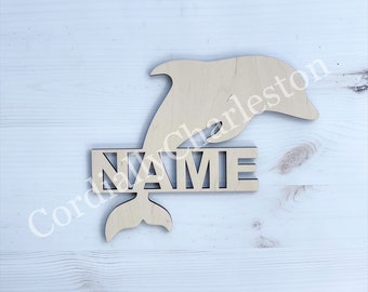Wooden Dolphin Sign - Etsy