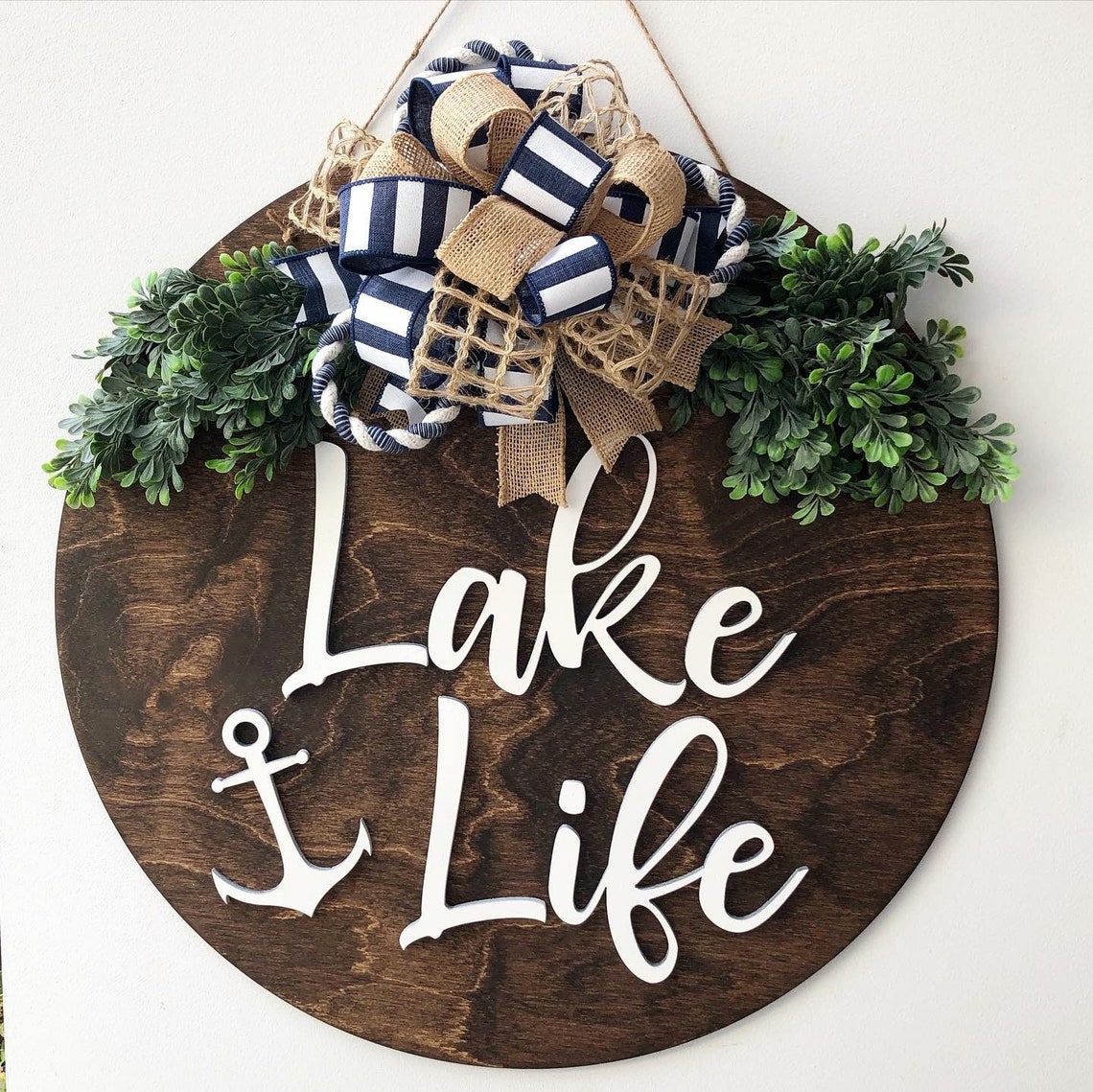Lake Life Door Hanger Lake House Decor Lake Door Hanger | Etsy