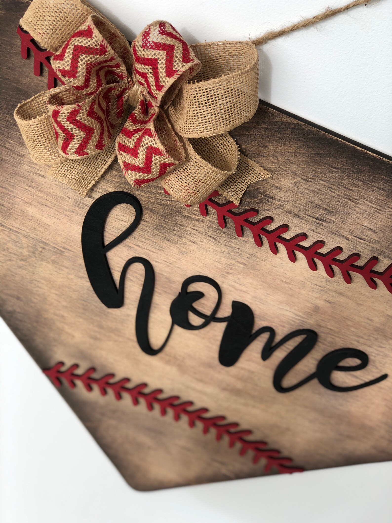 Baseball Door Hanger Home Door Hanger Baseball Home Plate - Etsy