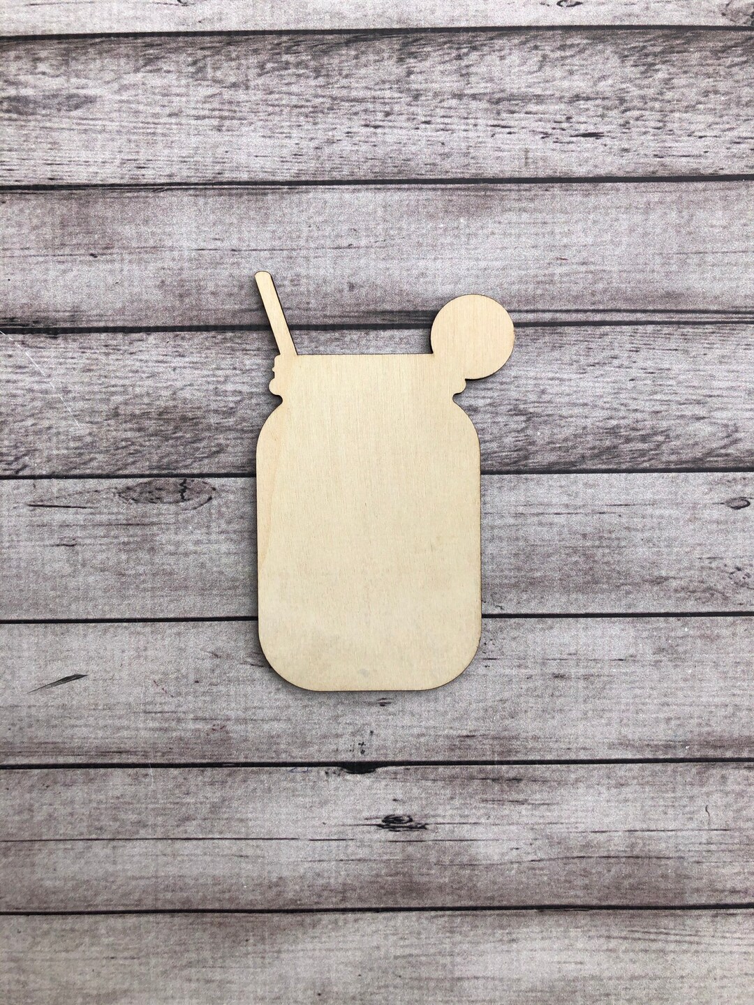 Blank Mason Jar With Lemon Unfinished Blank Mason Jar Wooden Blanks - Etsy