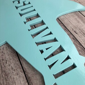 Shark Sign Kids Name Sign Shark Kids Room Playroom - Etsy