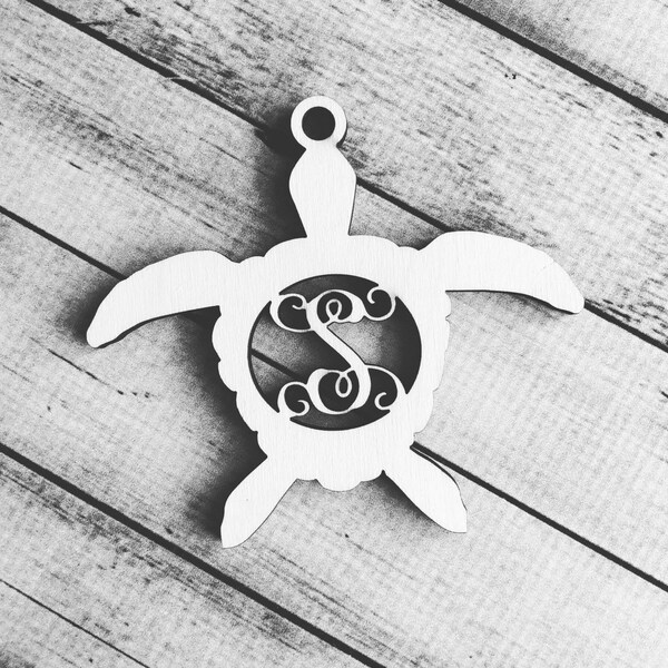 Turtle Monogram - Etsy
