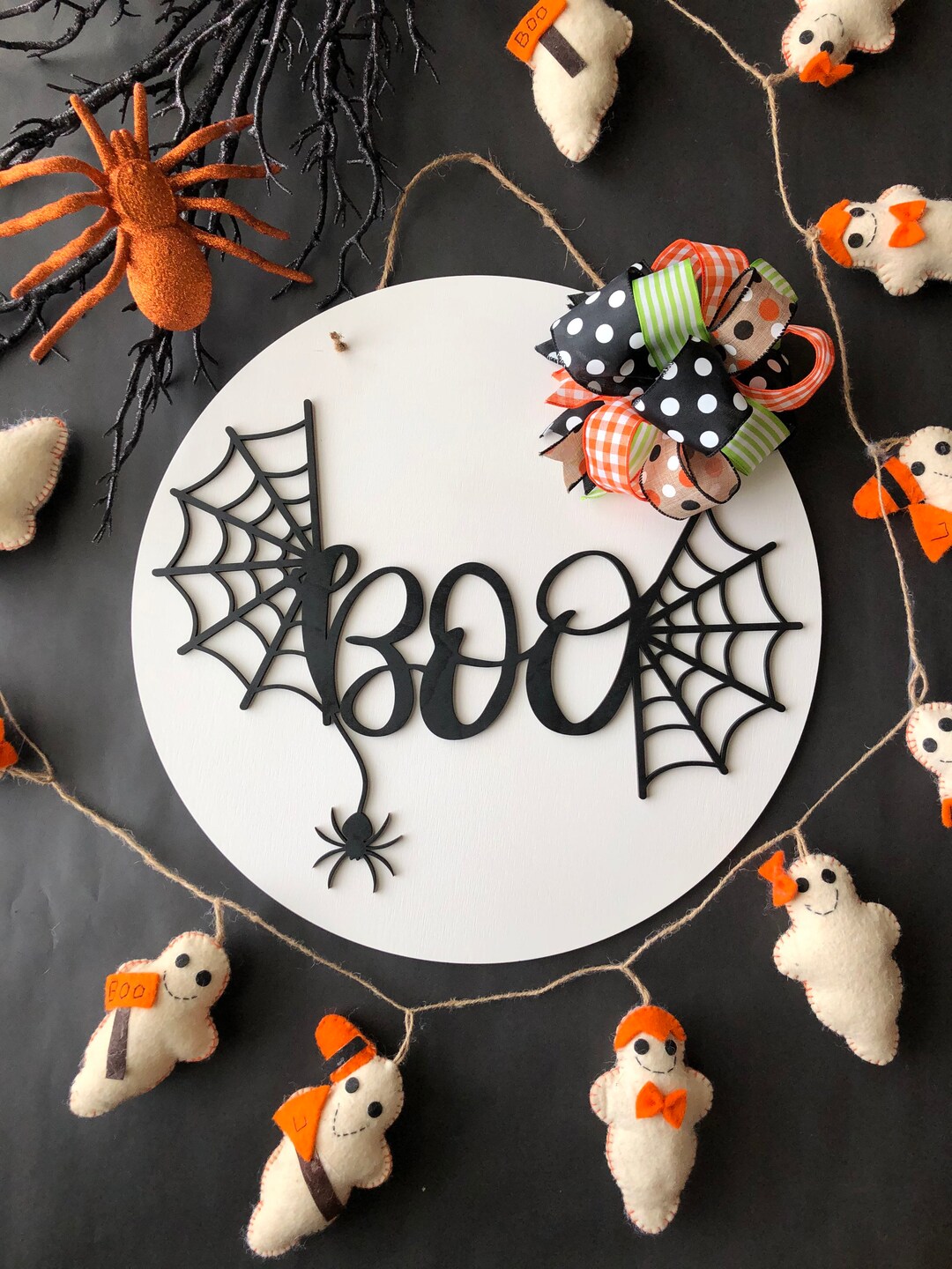 Halloween Door Hanger - Boo Door Hanger - Halloween Decor - Etsy