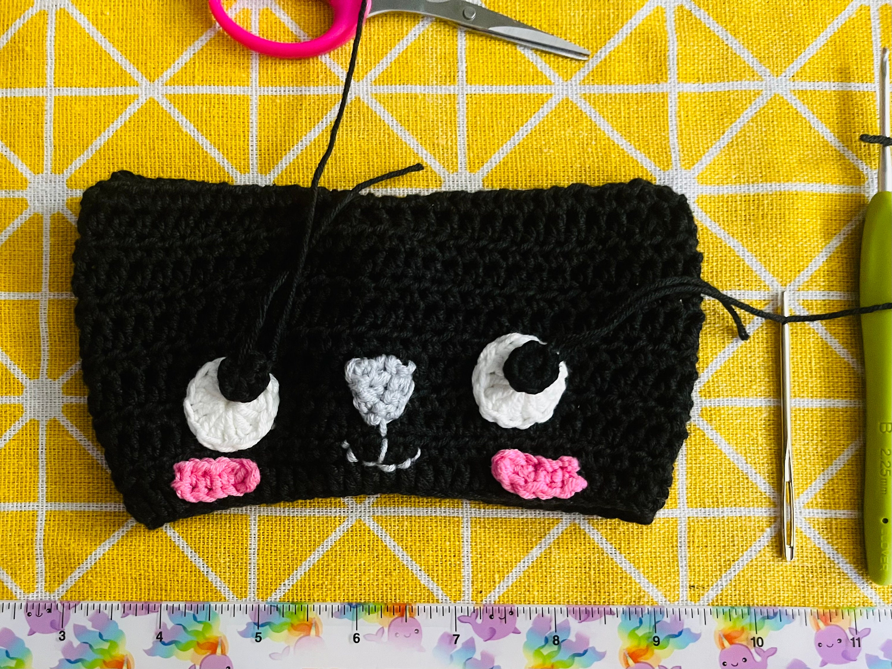 Easy Black Cat Hat Crochet Pattern for Doll Accessory, Pumpkin ...
