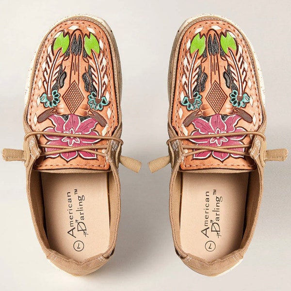 Tooled Leather Shoes - Etsy