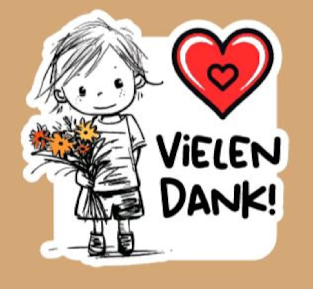 24 Aufkleber "Vielen Dank!", Danke- Sticker z.B. für Versand oder ...