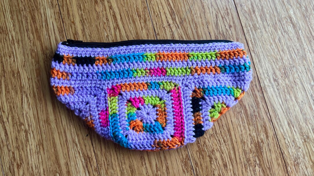 Fun House - Original Granny Square “everything” Pouch With Zipper ...