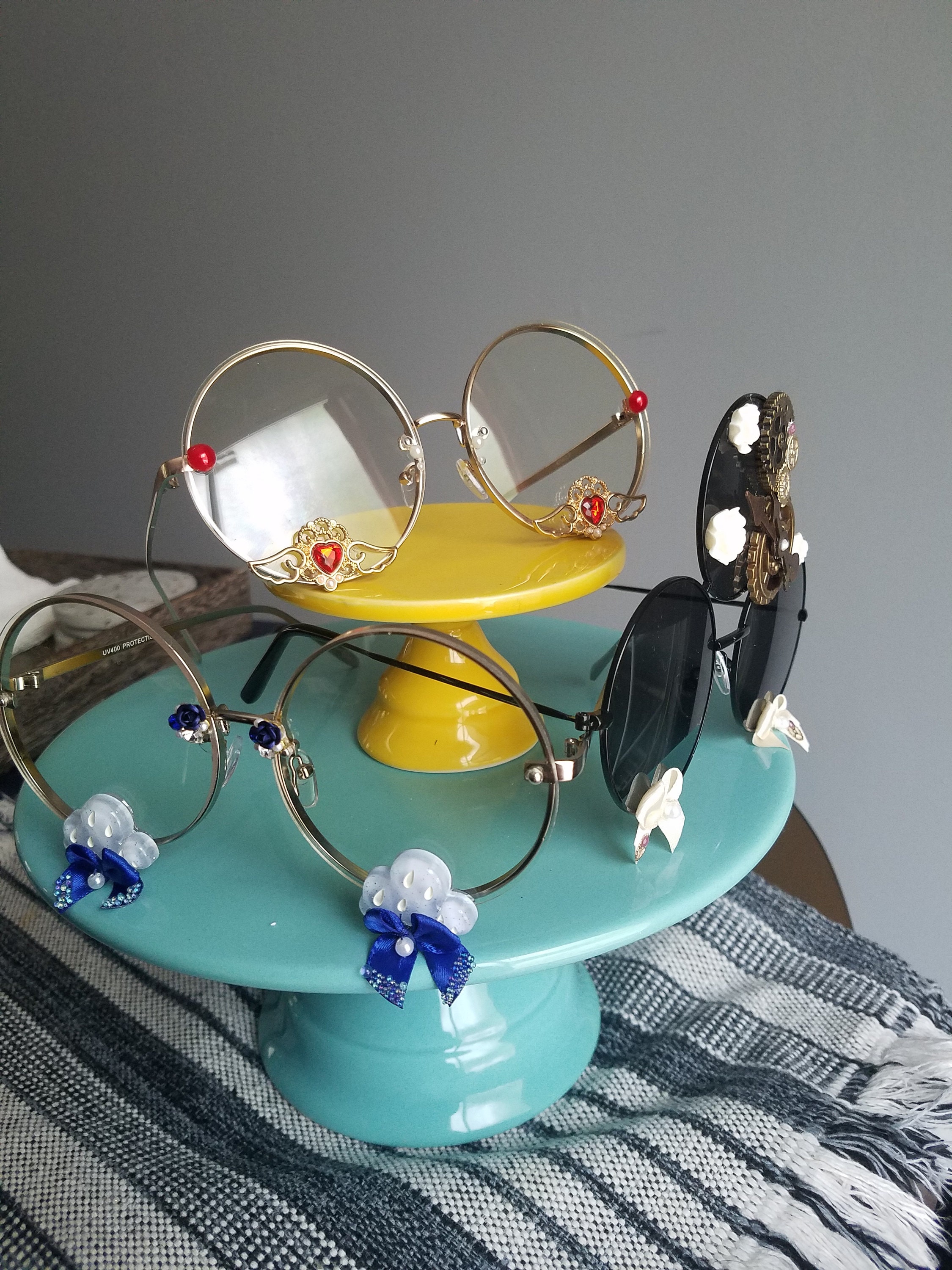 Customized Combo Oversized Blerd Round Pastel Decora Afro Kei ...