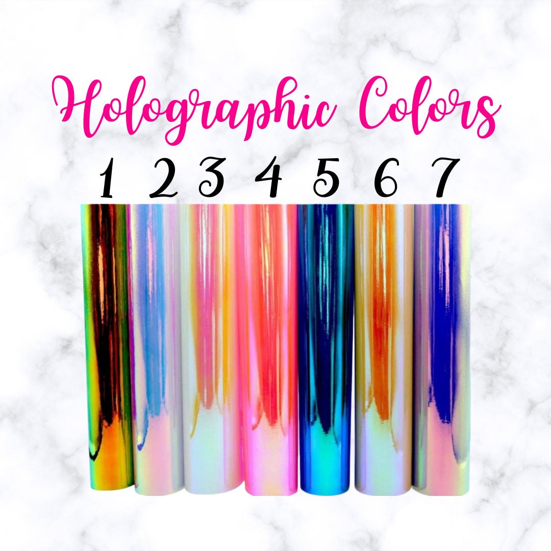 Holographic Name Shadow Decal Double Layer Vinyl Name Decal - Etsy