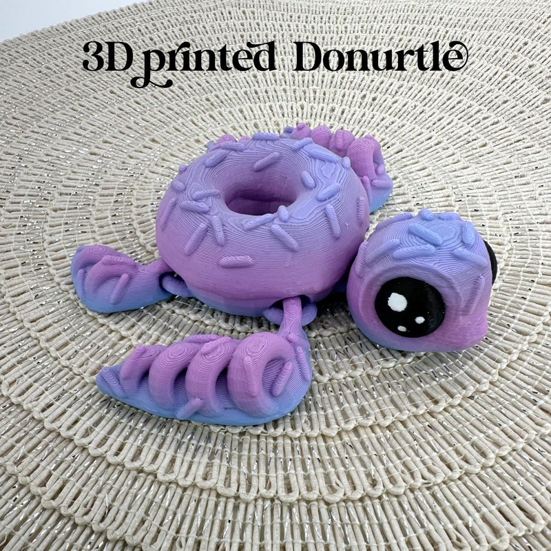 Donut Turtle 3d Print - Etsy