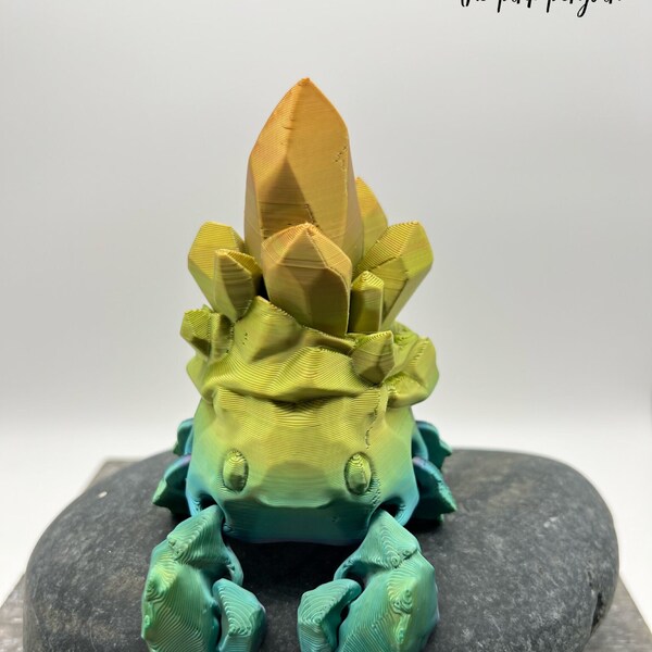 3d Printed Crystal Crab - Etsy