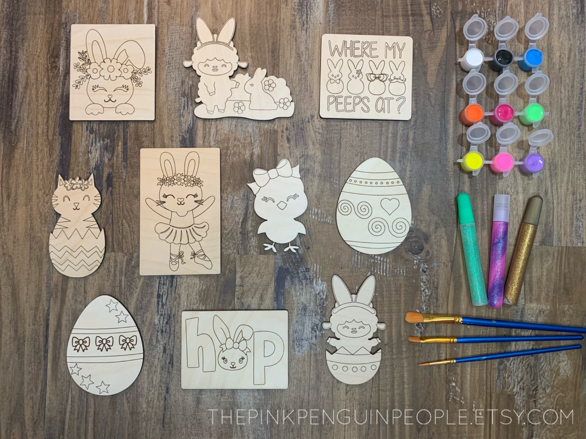 Paint Your Own Easter Magnet DIY Kit/ Paint Kit/ Kids Crafts / Kids ...