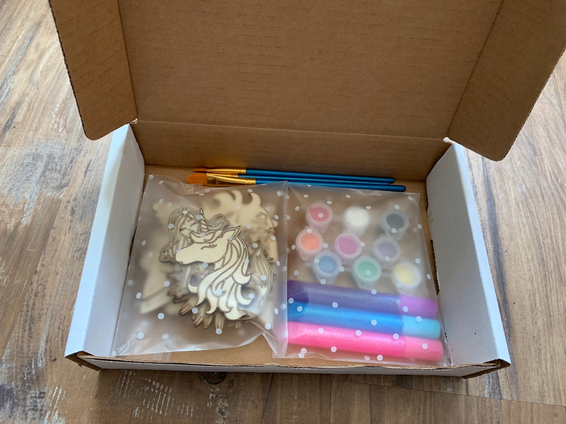 Paint Your Own Magnet DIY Kit #1, Craft Kit , Kids Activity, Arts and ...