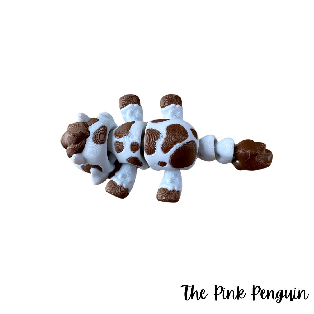 3D Printed Cow/flexible 3d Prints/fun Fidget/unique Gift for Kids/ Farm ...