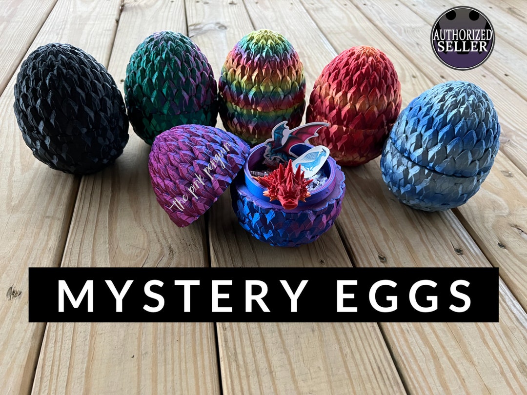 Mystery Dragon Egg/3d Printed Dragon Egg and Tadling/dragon Scale Egg ...