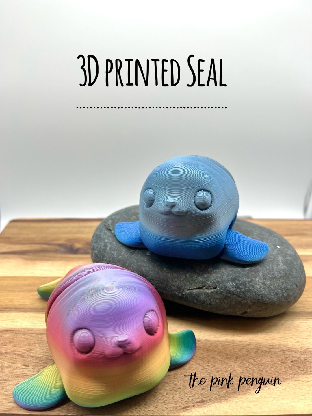 Cute 3D Printed Seal Flexi /articulated 3d Print/ 3d Printed Fidget Toy ...