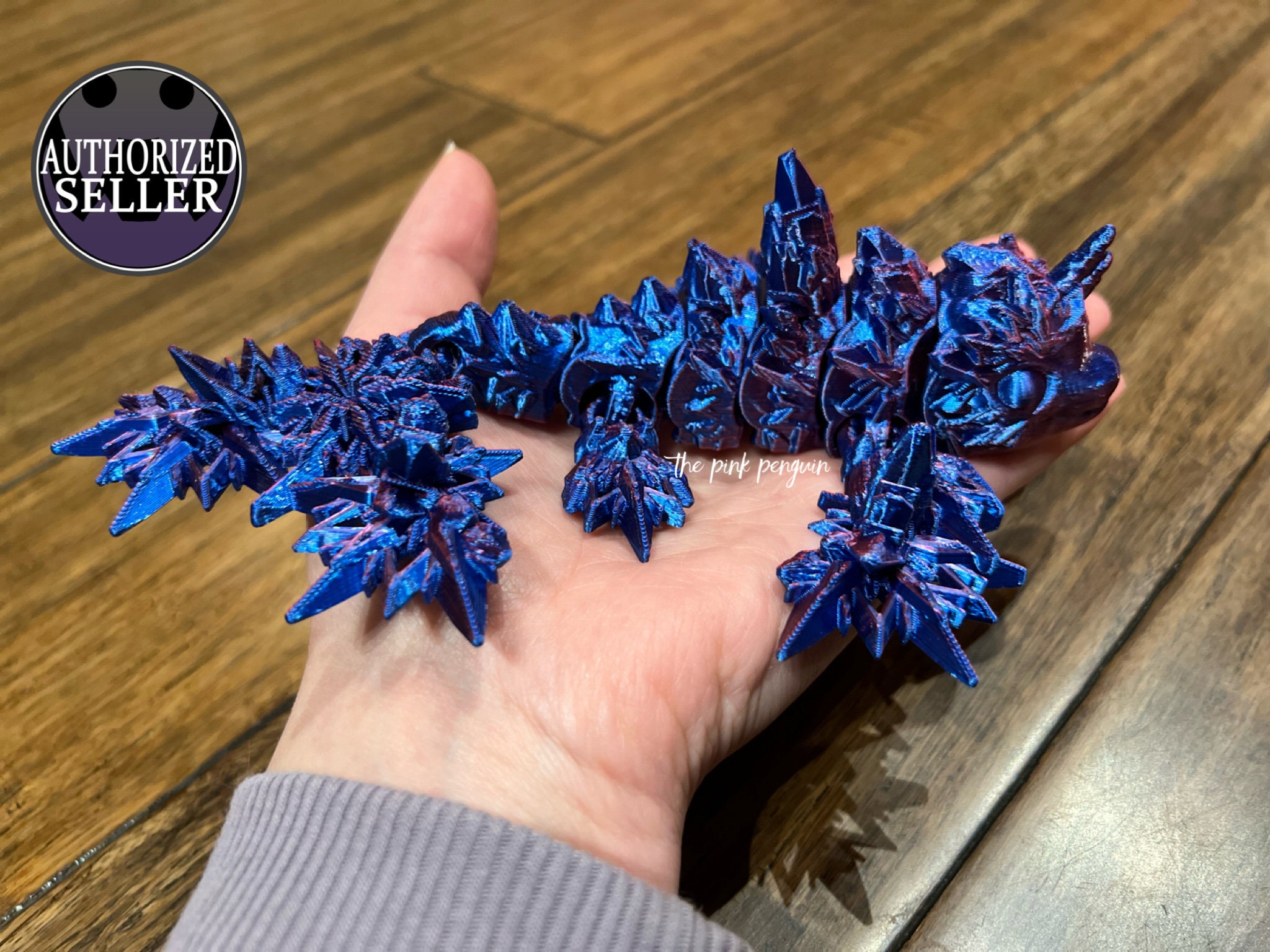 3D Printed Frostfin/ 3D Printed Toy/ Articulating 3d Prints/rainbow 3D ...