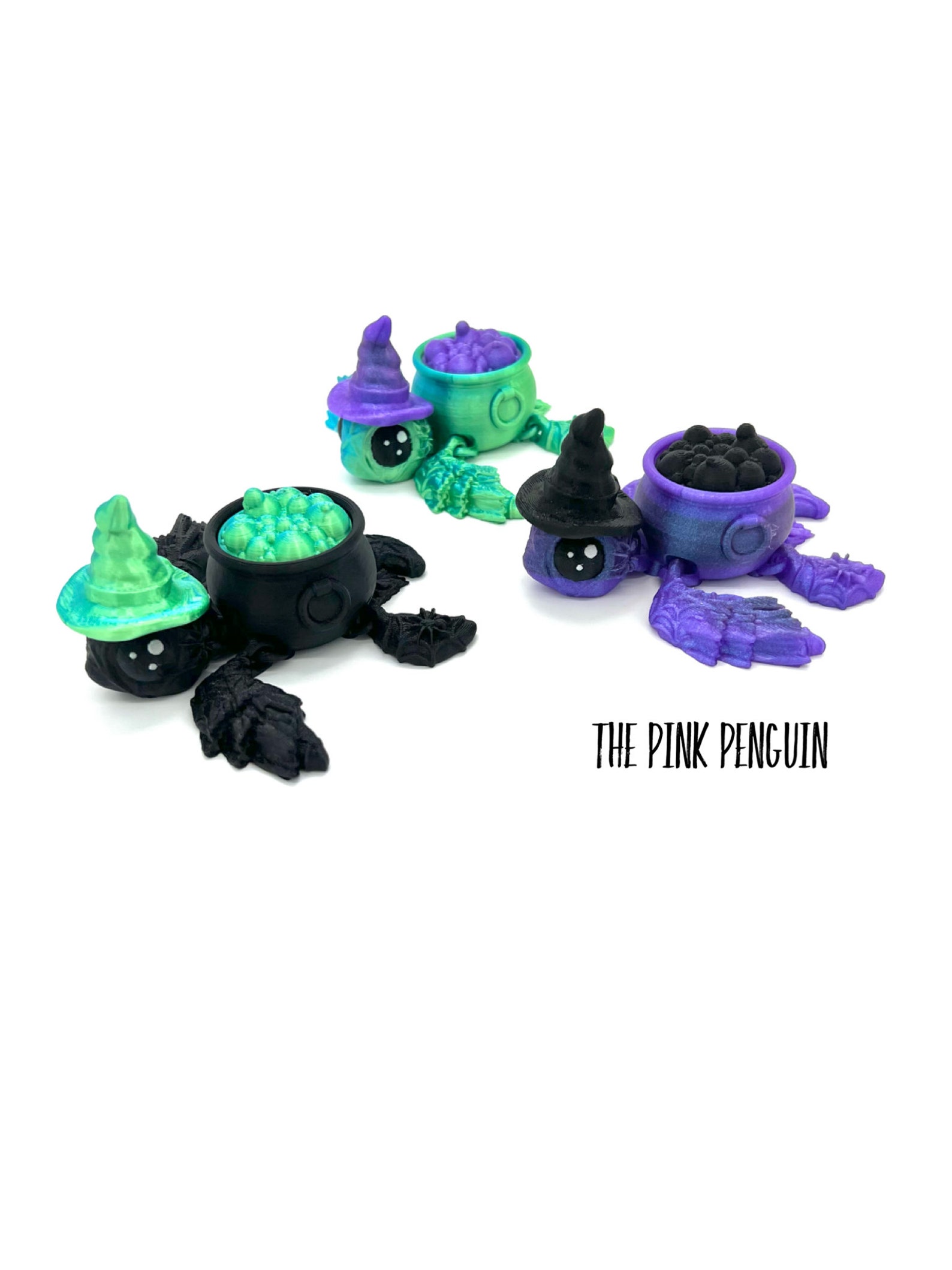 3D Printed Witchy Turtle Sensory Fidget Toy/ Cute Spooky Witch ...