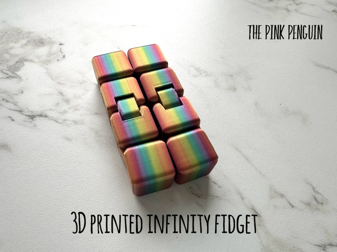 3D Printed Infinity Fidget/flexible 3d Prints/fun Sensory Fidget/unique ...