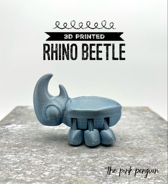 3D Printed Rino Beetle fun 3D Prints Articulating movable 3D Prints fidget Toys gift for Boys Unique toys for Kids rhinoceros beetle Etsy Canada